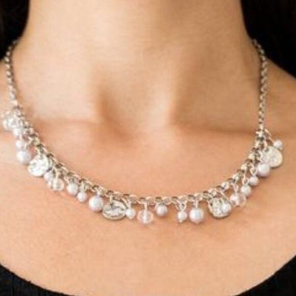 Passion of Essence | Jewelry | Pearly Silver Beads Necklace Set | Poshmark